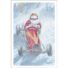 Sprint Cars Christmas Cards - Paul Oxman Publishing